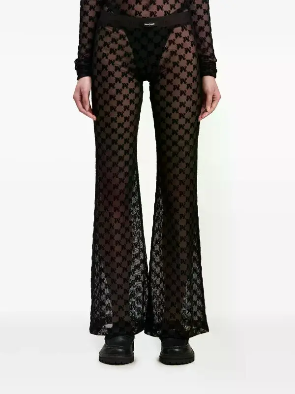 Palm Angels Monogram Flared Trousers