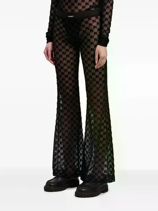 Palm Angels Monogram Flared Trousers
