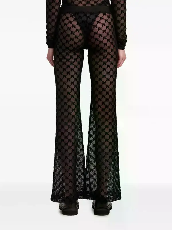 Palm Angels Monogram Flared Trousers