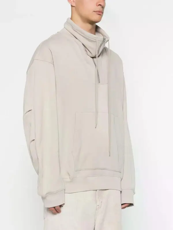 Helmut Lang Funnel-neck Sweatshirt - Grey