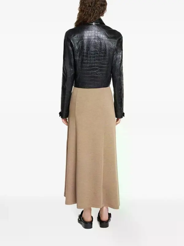 Rabanne Asymmetric Long-sleeve Dress