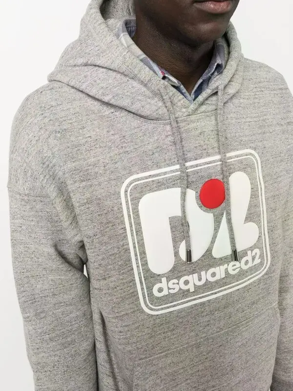 Dsquared2 Logo Print Cotton Hoodie