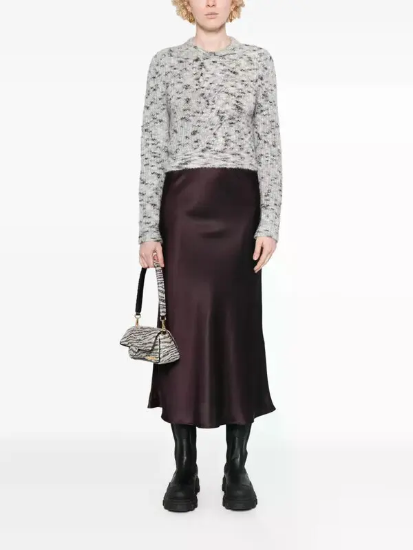 Moschino Braid Detail Mélange Knit Sweater