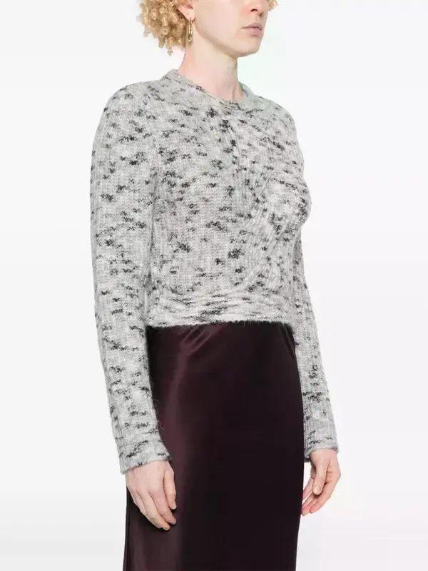 Moschino Braid Detail Mélange Knit Sweater