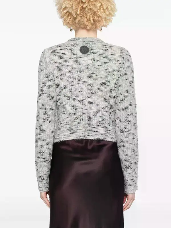 Moschino Braid Detail Mélange Knit Sweater