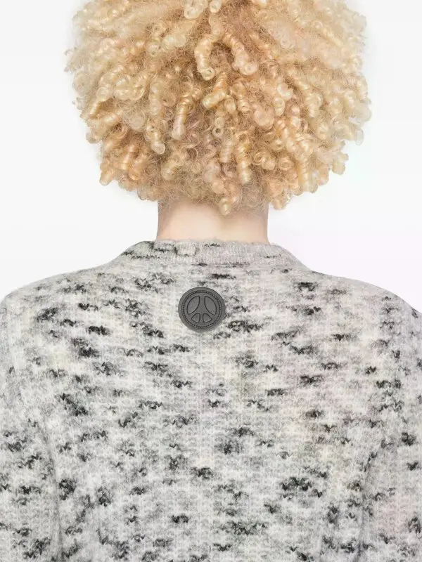 Moschino Braid Detail Mélange Knit Sweater
