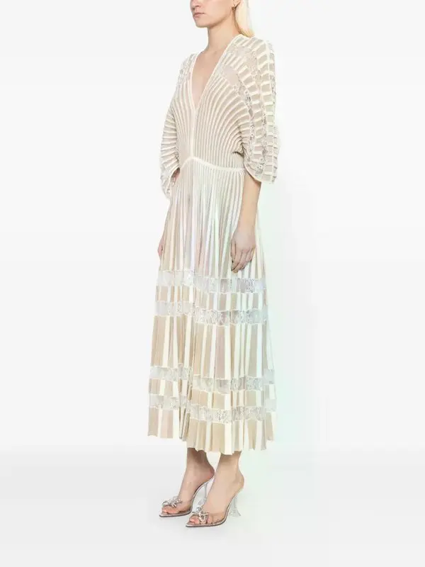 Elie Saab Knit Midi Dress