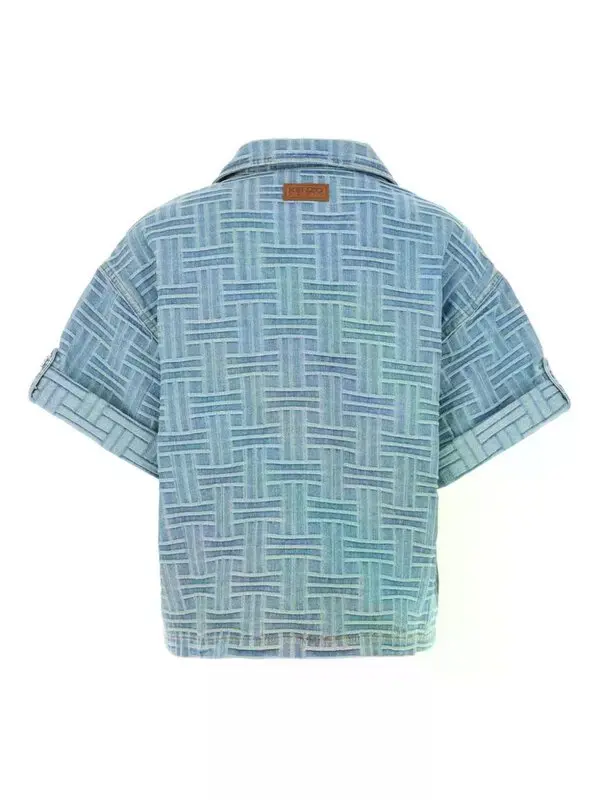 Kenzo Embroidered Denim Shirt