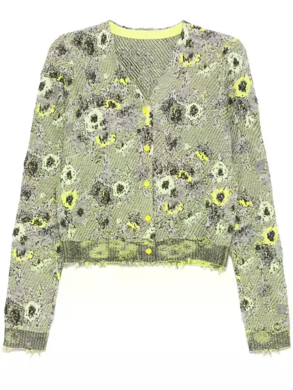 JNBY V-neck Cardigan With Button Fastening - Grey