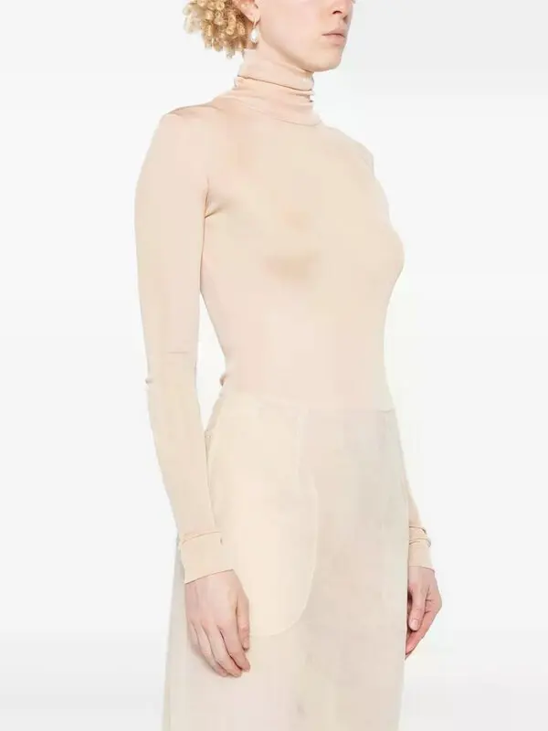 MAISON MARGIELA High-neck Long-sleeve Bodysuit