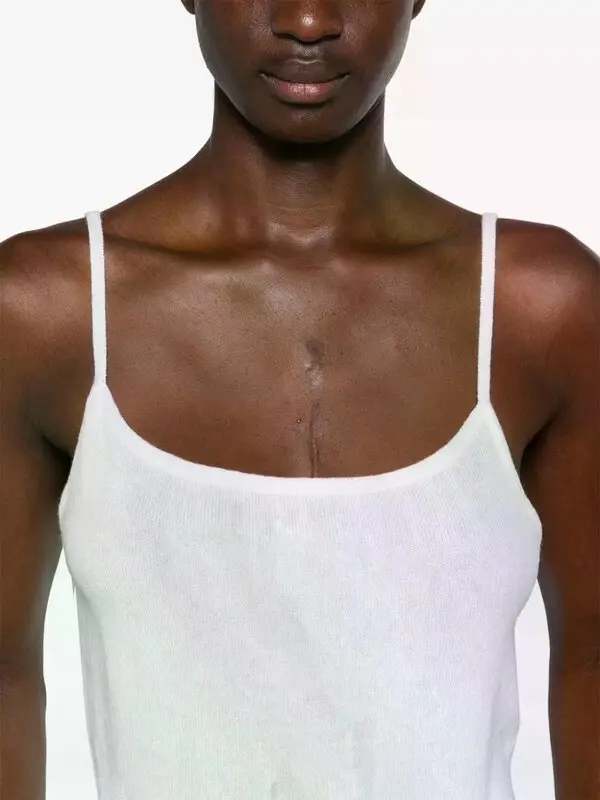 TEDDY CASHMERE Rapallo Cashmere Tank Top - White