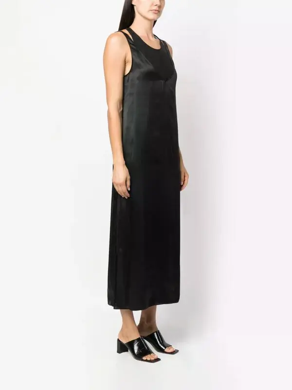 Gauchère Layered Silk Midi Dress