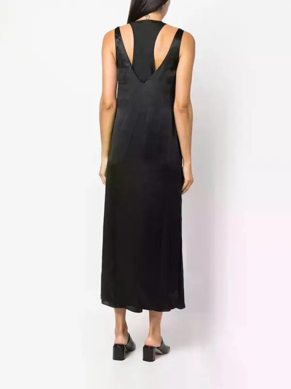 Gauchère Layered Silk Midi Dress