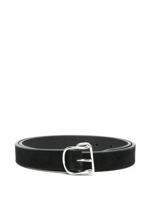 TOTEME Suede Belt With Buckle Fastening - Black