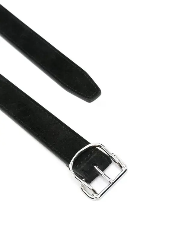 TOTEME Suede Belt With Buckle Fastening - Black