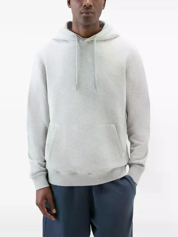 Woolrich Logo-embroidered Cotton Hoodie