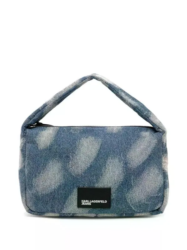 Karl Lagerfeld Bleached Denim Tote Bag - Blue