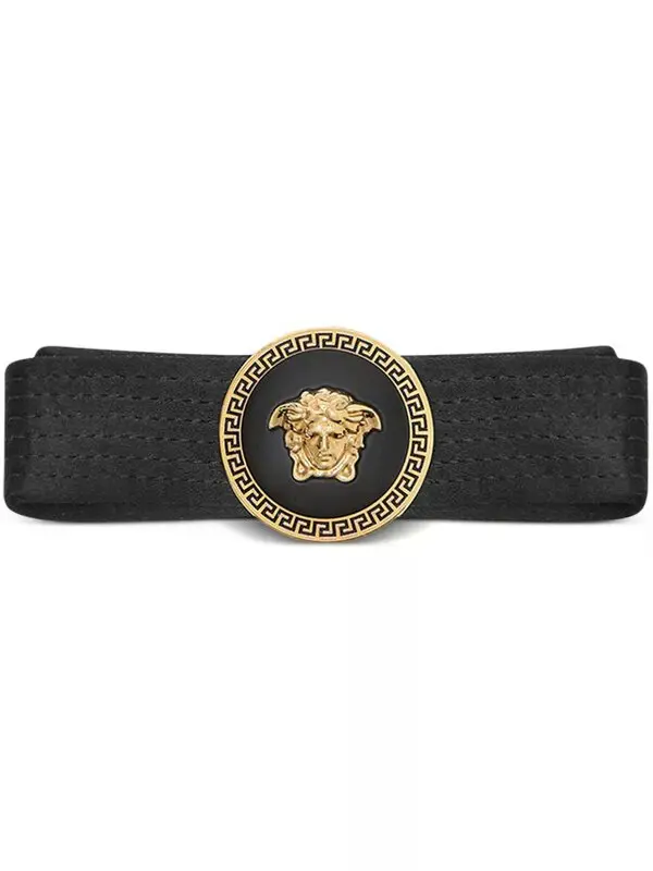 Versace Medusa Plaque Hairpin - Black