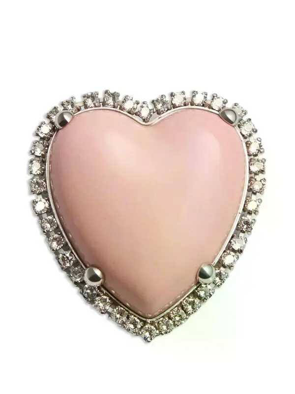 Valentino Garavani Coeur Hyperbole Brooch - Silver