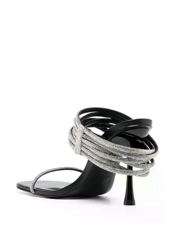 Simkhai Infinity Crystal-embellished Leather Sandals