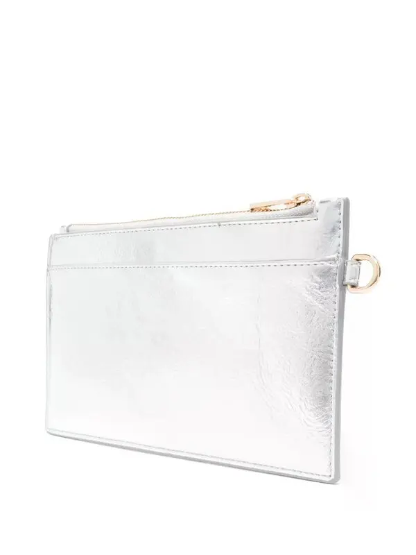 A.p.c. Metallic Leather Zip-up Clutch