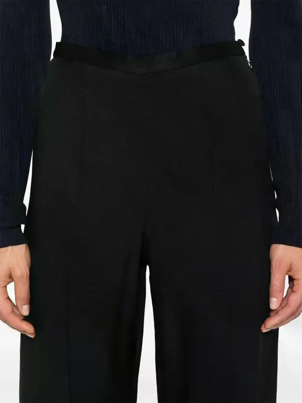 TALLER MARMO High-waisted Crepe Palazzo Pants