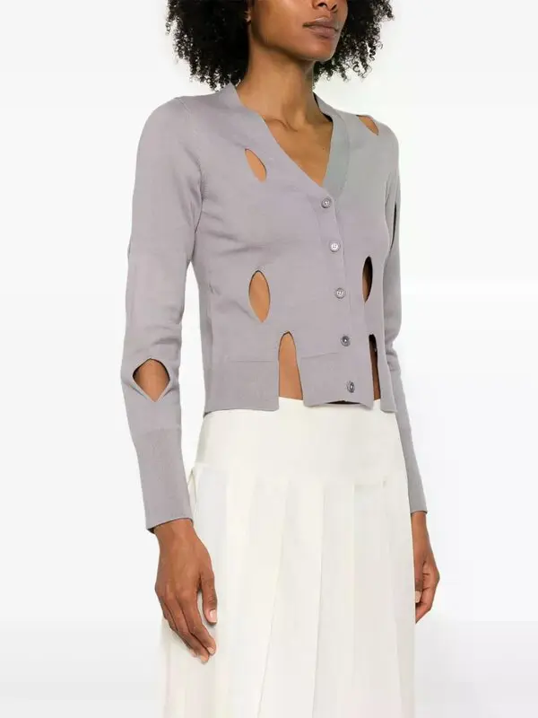 JW Anderson Slit Cardigan - Grey