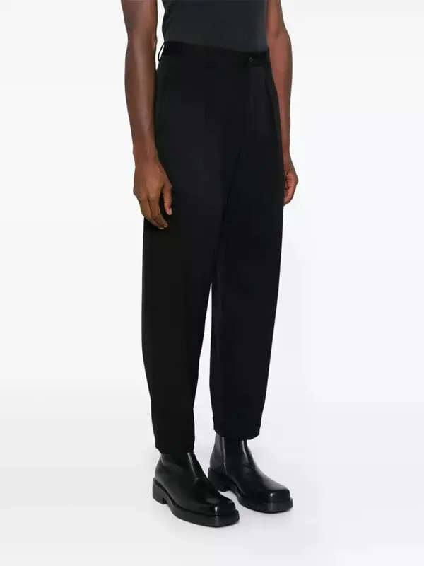 Giorgio Armani Virgin Wool Blend Straight-leg Trousers