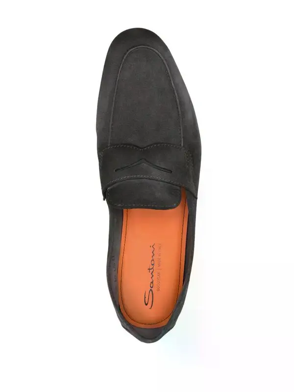 Santoni Carlo Suede Loafers - Grey