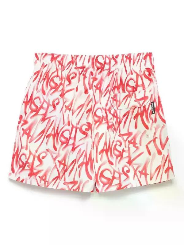 Palm Angels Graffiti-print Swim Shorts