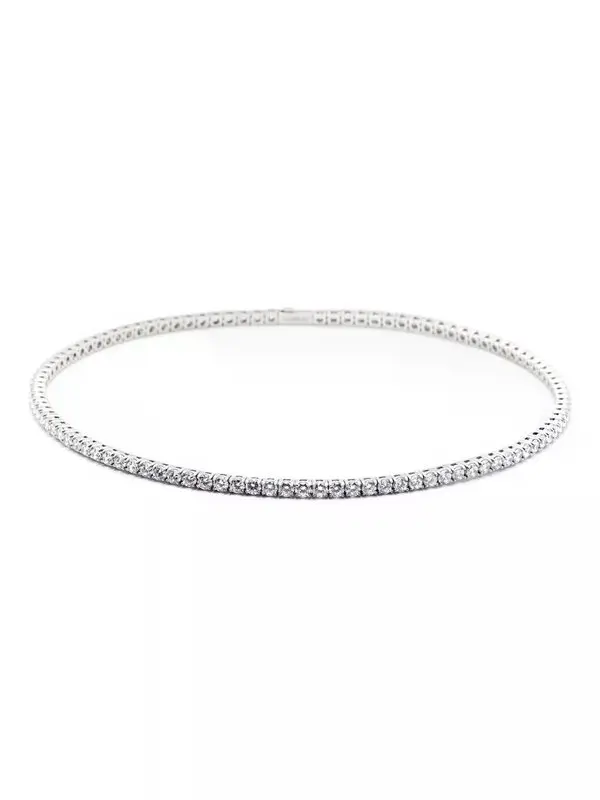DARKAI Tennis Crystal-embellished Necklace - Silver