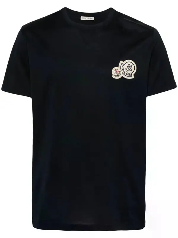 Moncler Double Logo-patch Cotton T-shirt