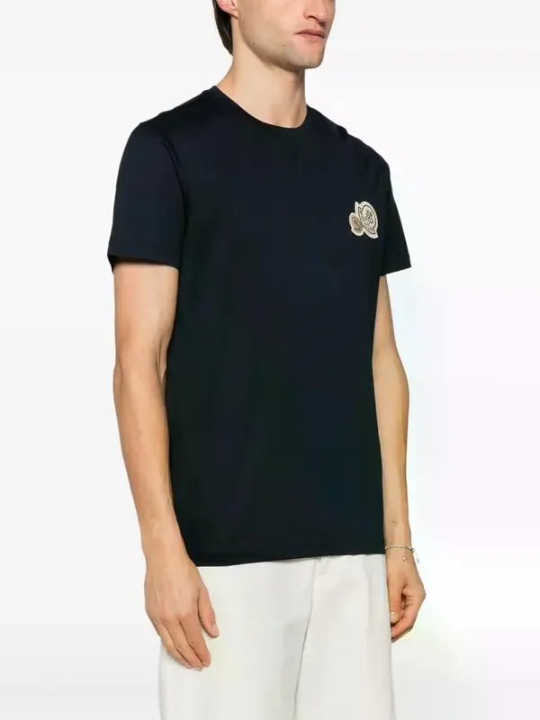 Moncler Double Logo-patch Cotton T-shirt