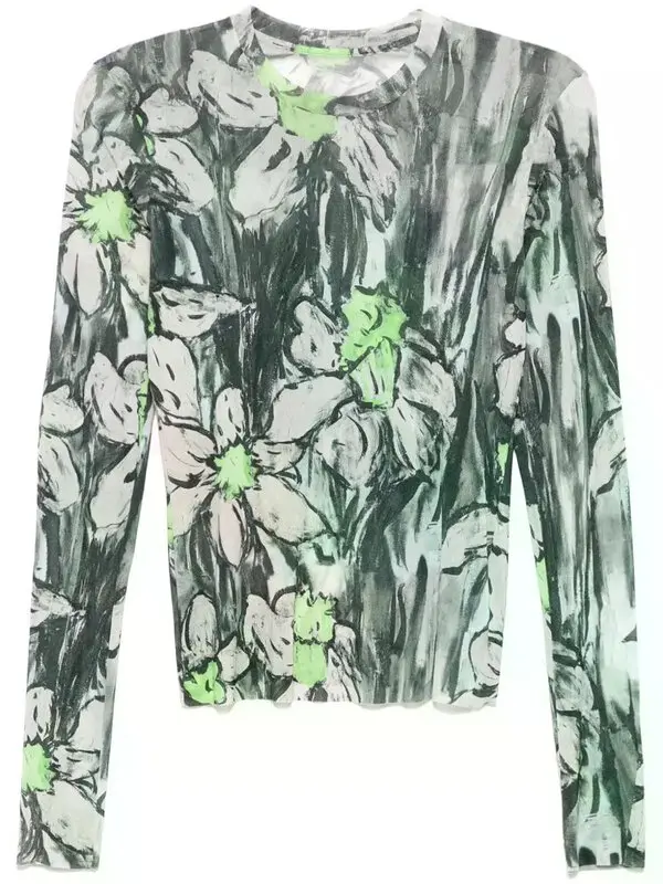 JNBY Long Sleeve Graphic T-shirt - Grey