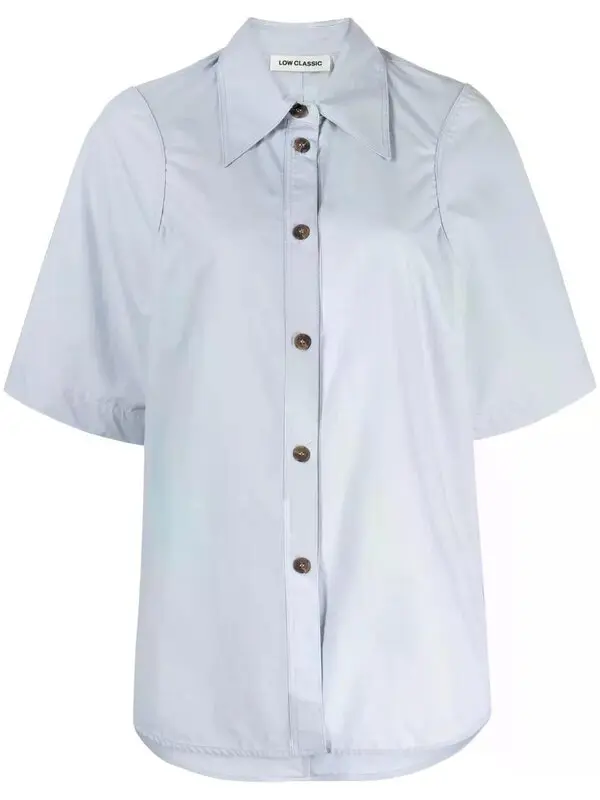 LOW CLASSIC Pointed-collar Cotton Shirt