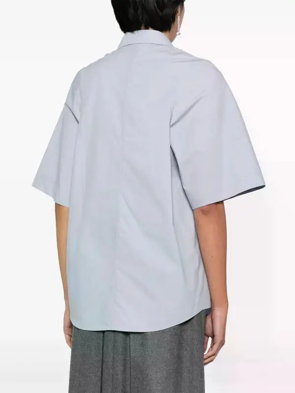 LOW CLASSIC Pointed-collar Cotton Shirt