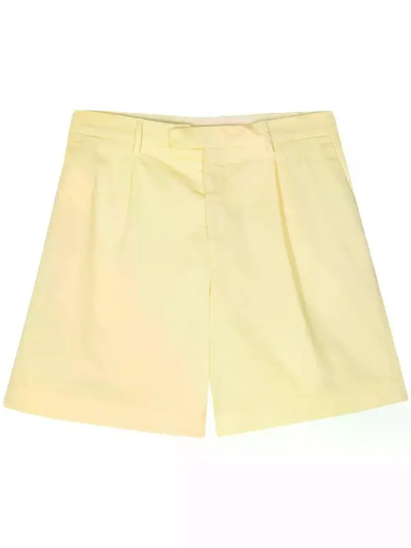 LARDINI Pleat-detailing Bermuda Shorts - Yellow