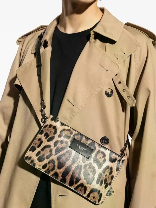 Dolce & Gabbana Leopard Print Clutch Bag
