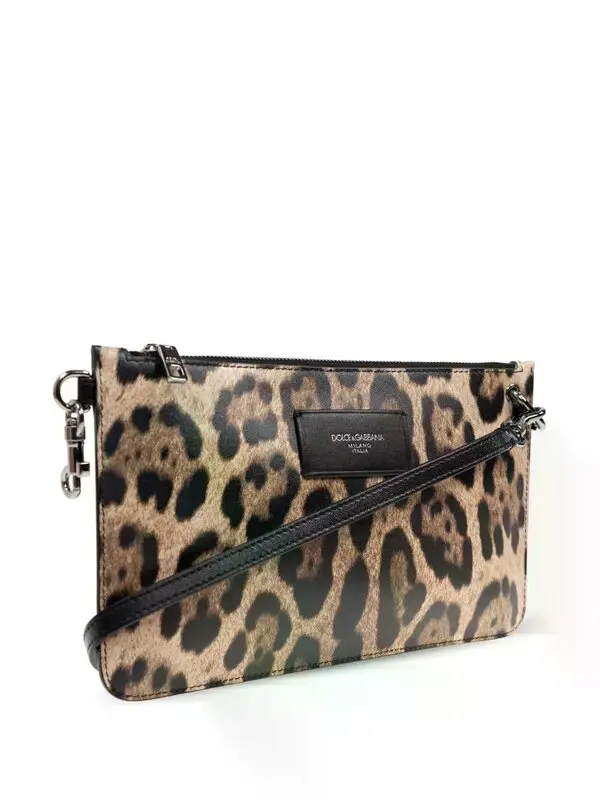 Dolce & Gabbana Leopard Print Clutch Bag