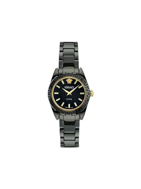Versace Dv One Mini 28mm Ceramic Watch - Black