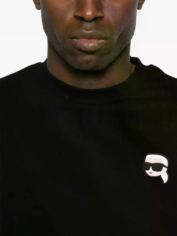 Karl Lagerfeld Karl Ikon-patch T-shirt - Black