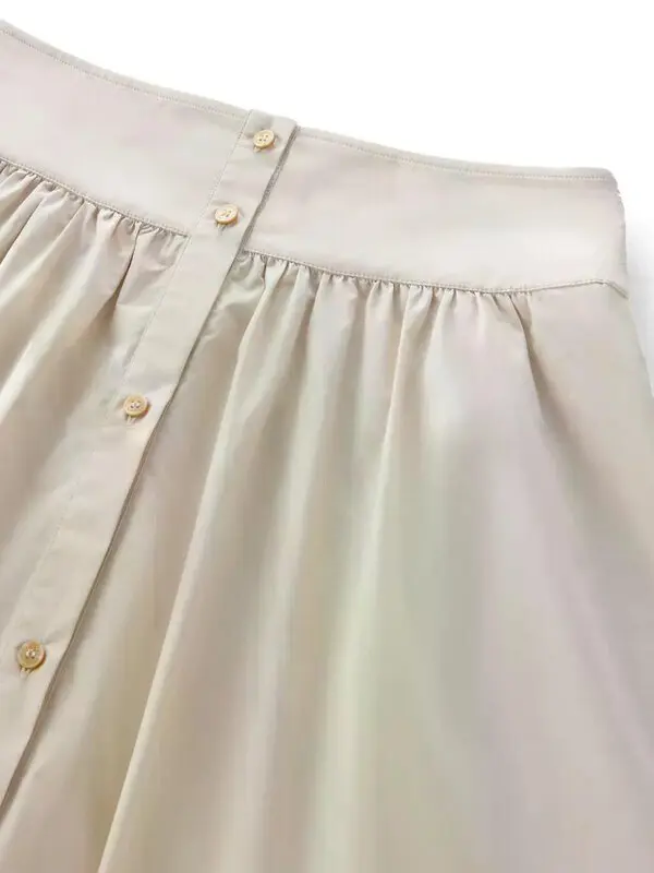 Woolrich A-line Cotton Midi Skirt