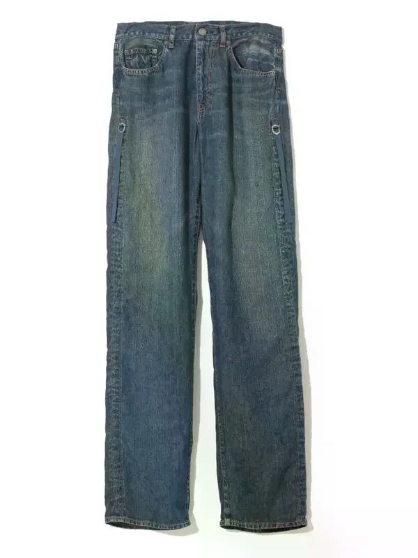 Undercover Straight-leg Jeans In Premium Linen - Blue
