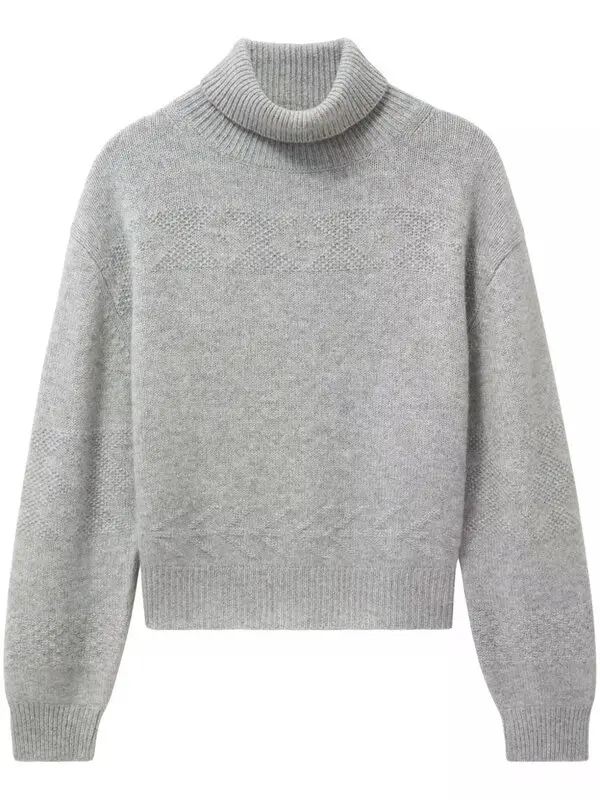 Pringle Of Scotland Cashmere Turtleneck Sweater - Grey