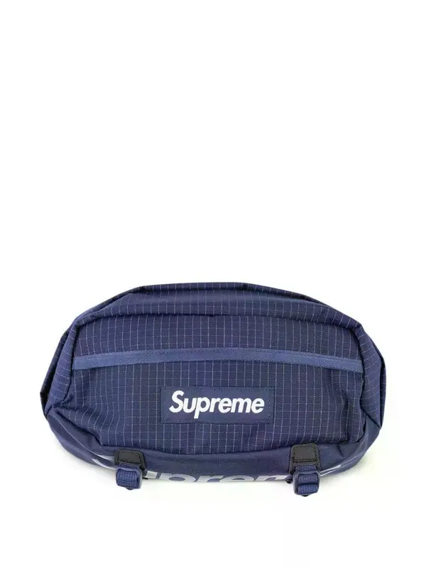 Supreme Box-logo Ripstop Waist Bag - Blue