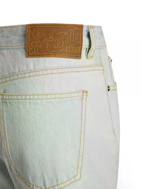 Bally Logo Patch Jeans - Blue