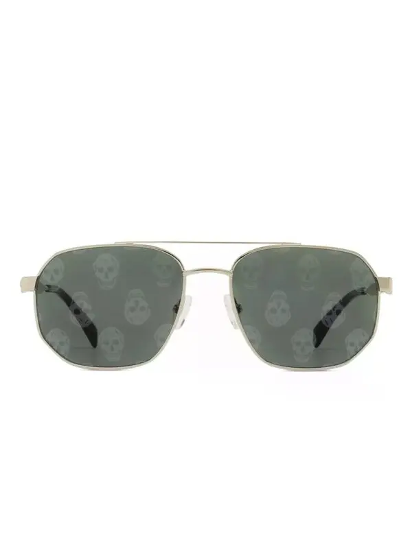 Alexander McQueen Skull-print Sunglasses - Silver