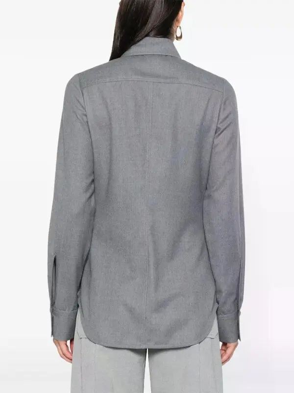 Stella McCartney Clasp-embellished Wool Shirt