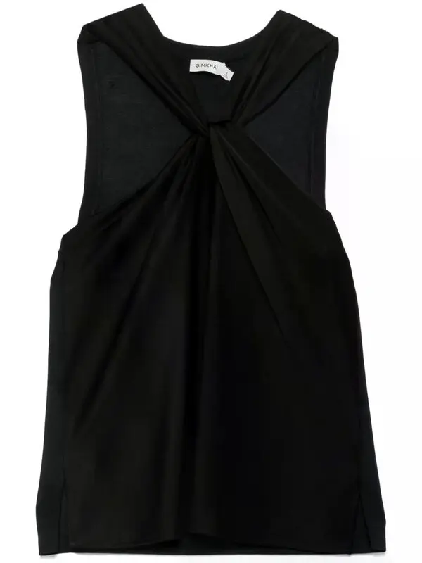 Simkhai Twisted Detail Sleeveless Top