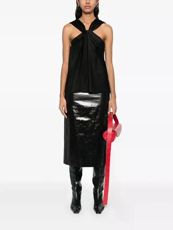 Simkhai Twisted Detail Sleeveless Top